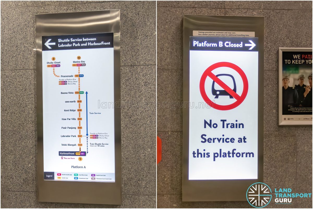 Circle Line Single Platform Service between Telok Blangah ...