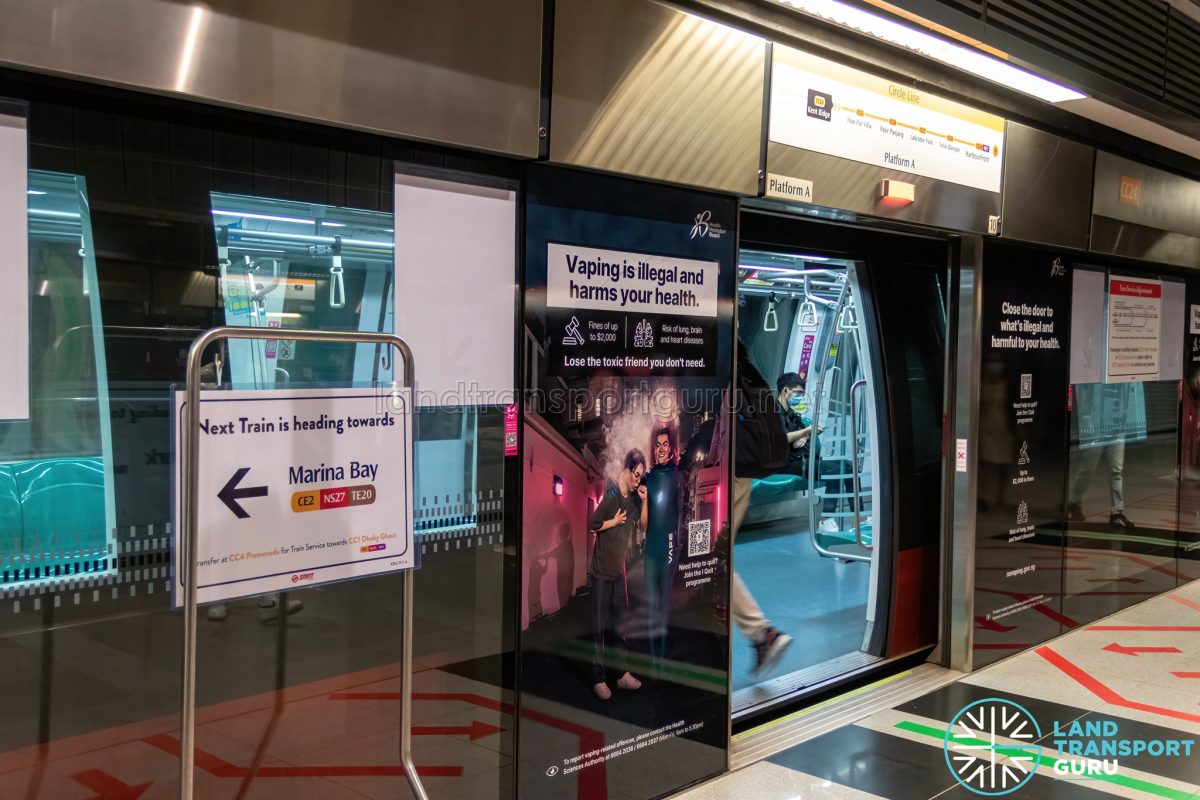 Circle Line Single Platform Service between Telok Blangah ...