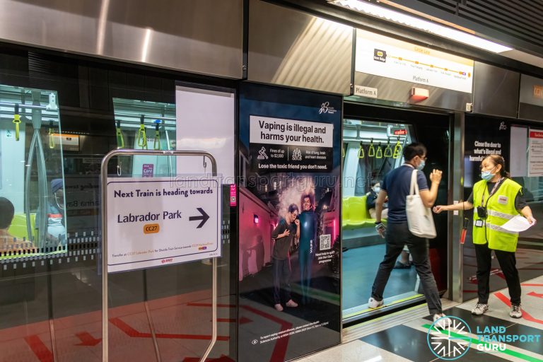 Circle Line Single Platform Service between Telok Blangah ...