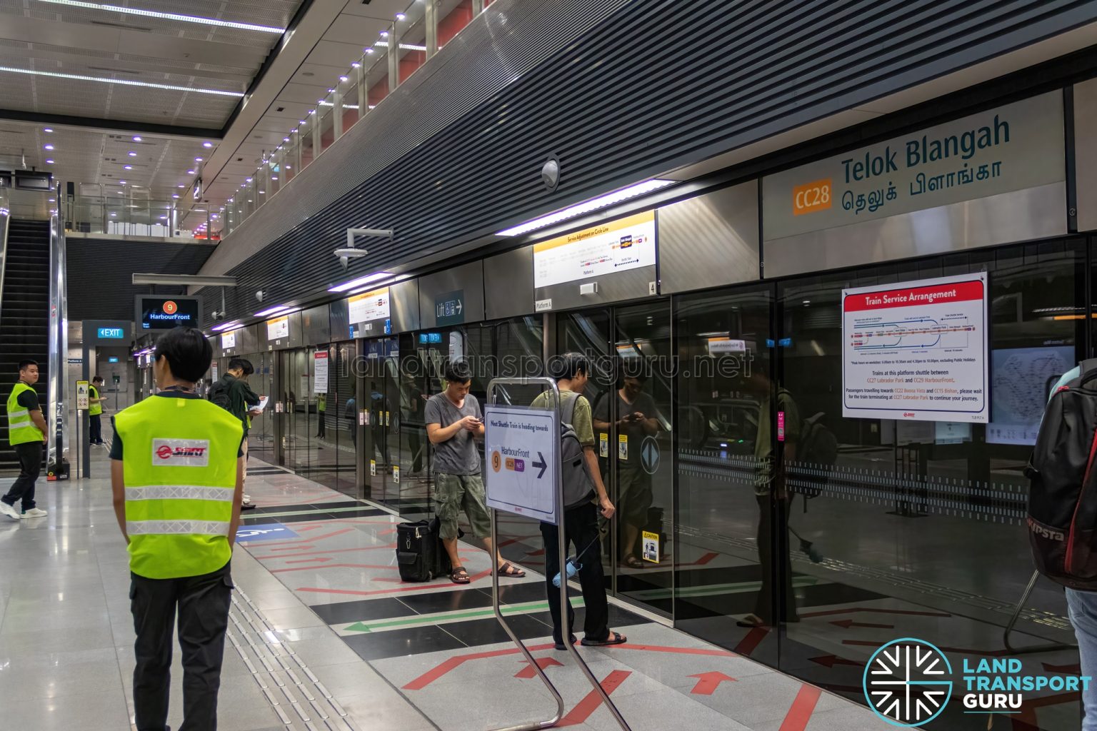 Circle Line Single Platform Service between Telok Blangah ...