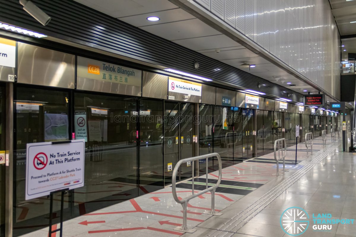Circle Line Single Platform Service between Telok Blangah ...