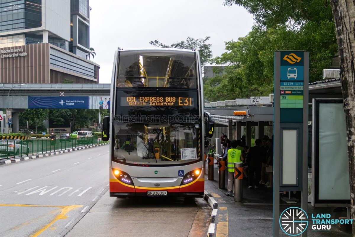 Express Shuttle 31: Kent Ridge—HarbourFront Shuttle Bus Service | Land ...