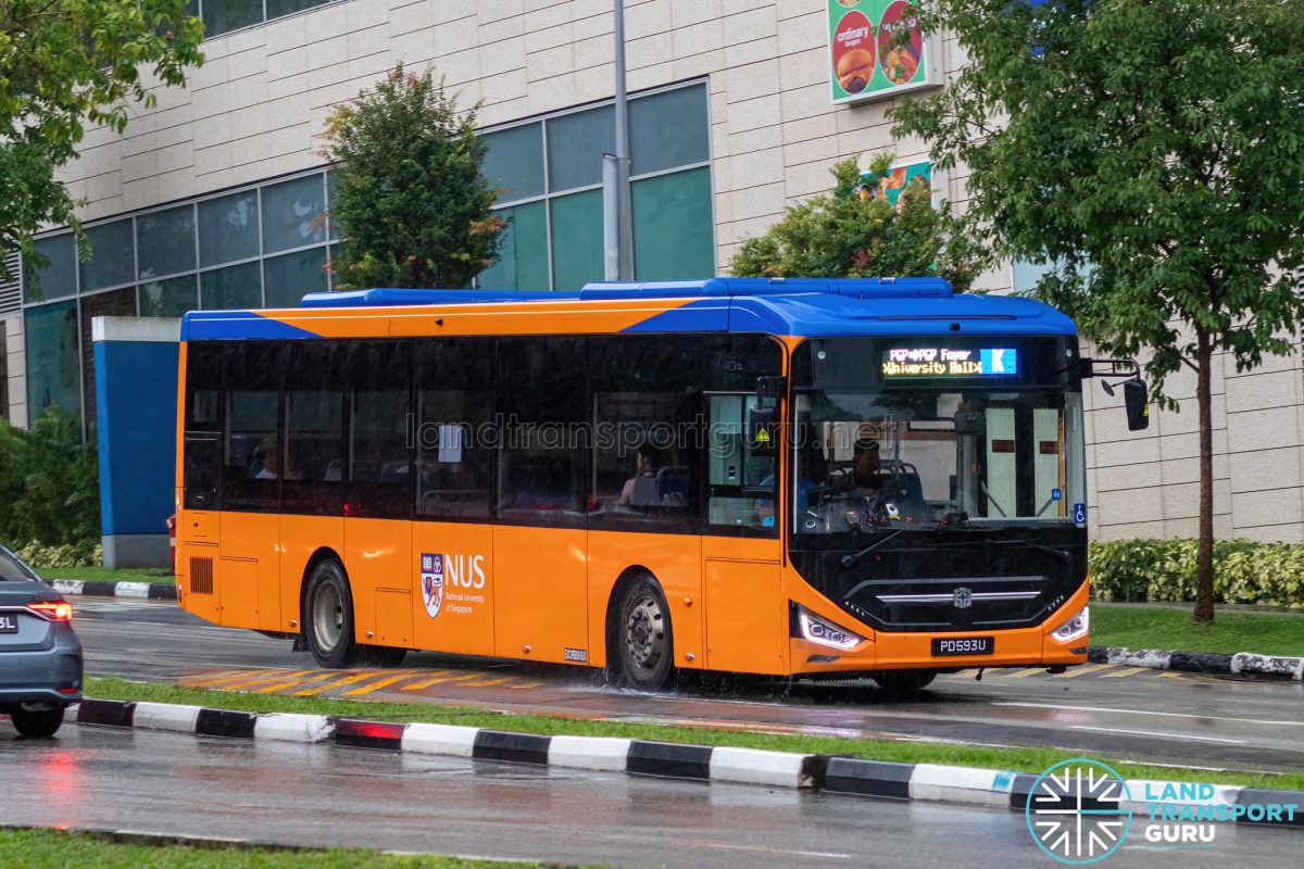 NUS ISB K – ComfortDelGro Bus Zhongtong N12 (PD593U) | Land Transport Guru