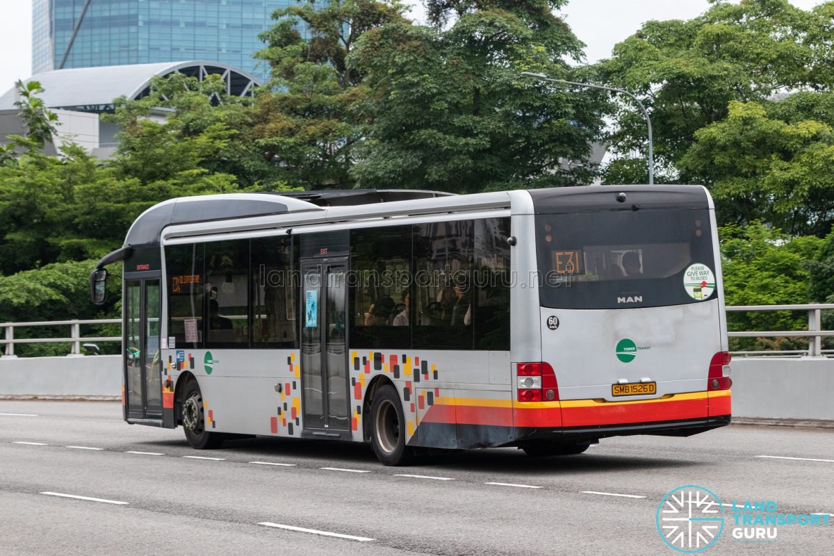 Express Shuttle 31 – Tower Transit MAN A22 (SMB1526D) [Rear] | Land ...
