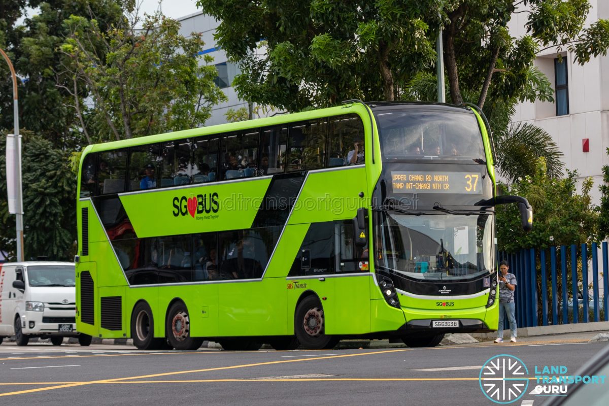 Bus 37 – SBS Transit Alexander Dennis Enviro500 (3 Door) (SG6363B) | Land Transport Guru