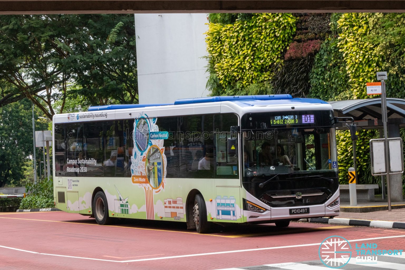 NUS Internal Shuttle Bus D1 | Land Transport Guru