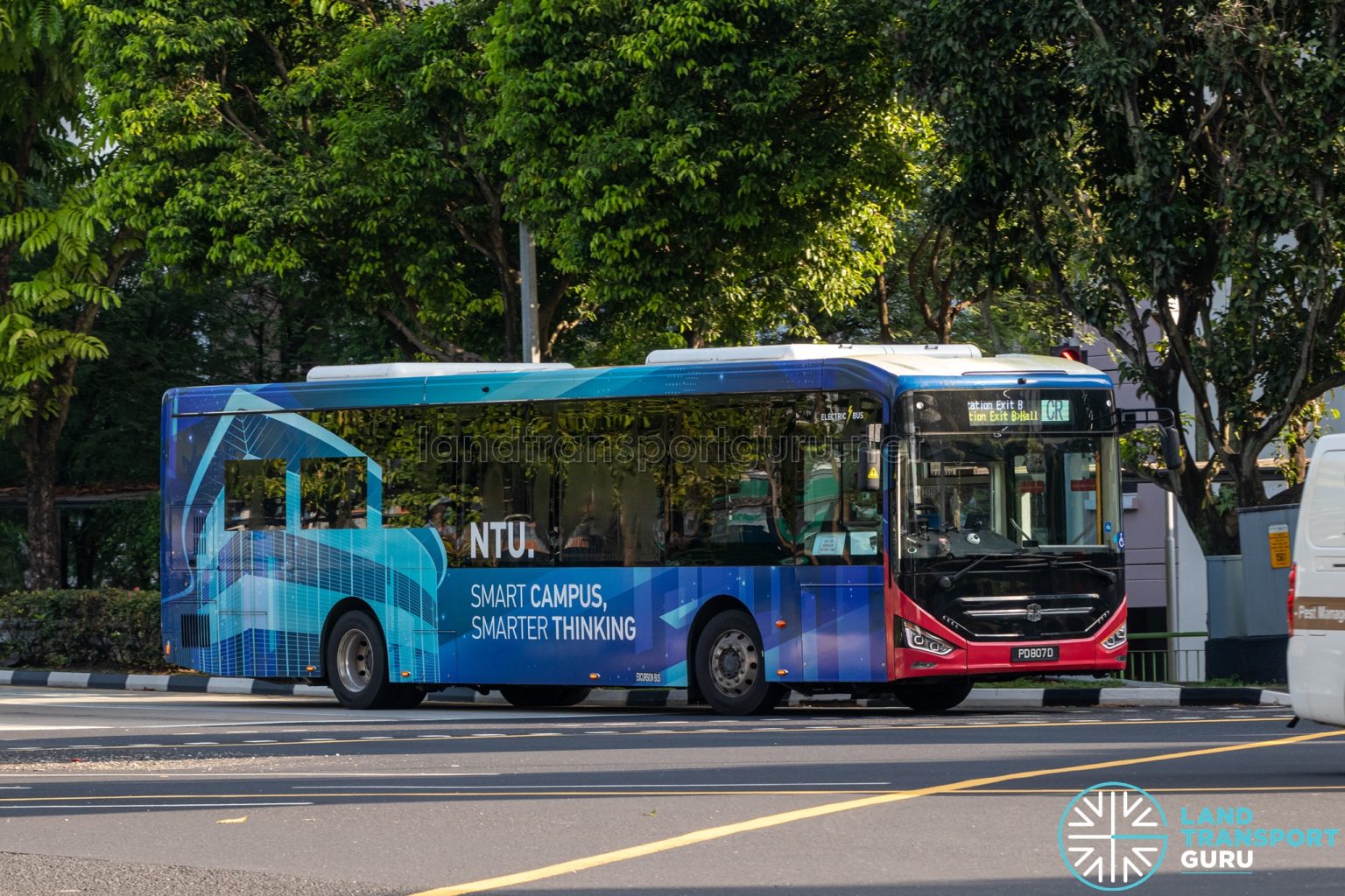 NTU Campus Rider – ComfortDelGro Bus Zhongtong N12 (PD807D) | Land ...