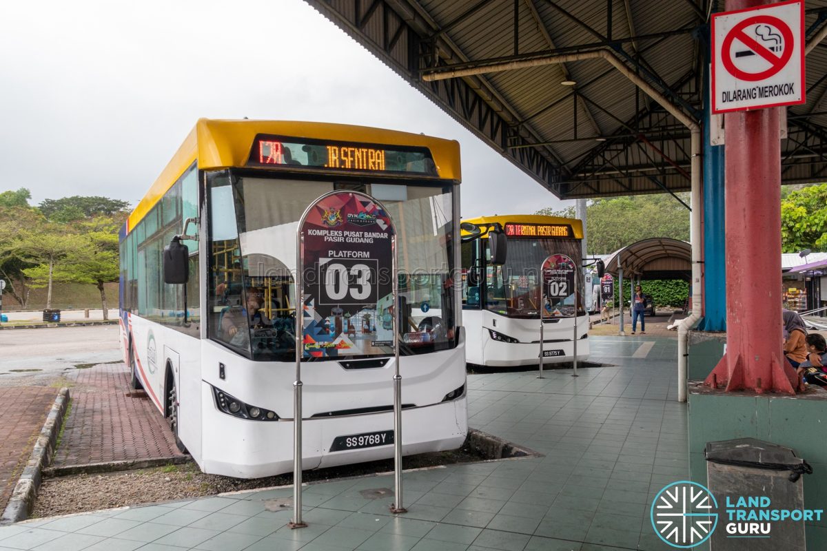 myBAS Bus Service T20 at Pasir Gudang Terminal | Land Transport Guru