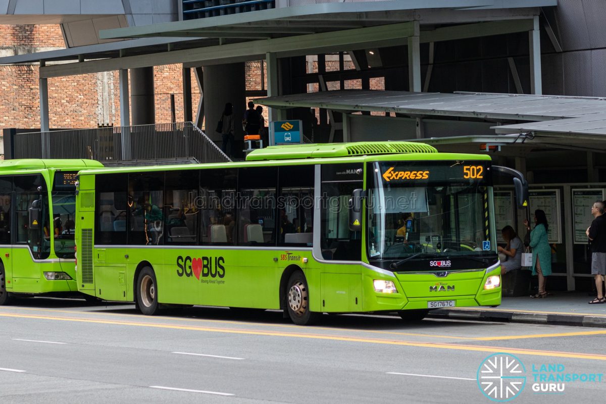 Express 502 – SBS Transit MAN A22 Euro 6 (SG1767C) | Land Transport Guru