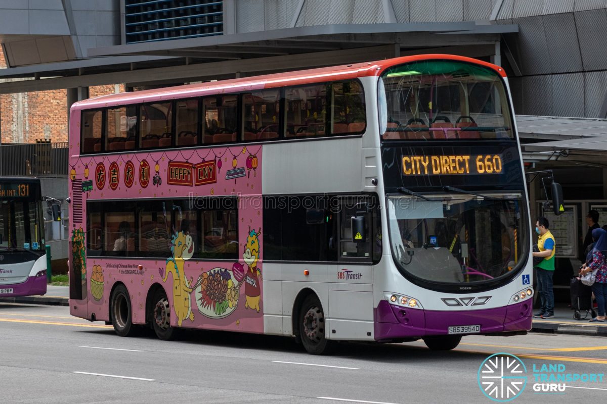 SBS Transit City Direct Bus Service 660 | Land Transport Guru