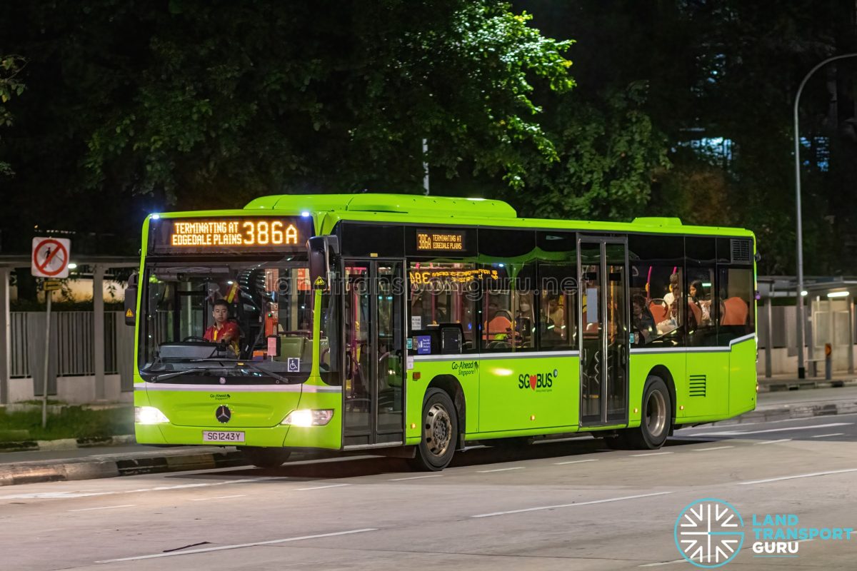 Bus 386A – Go-Ahead Singapore Mercedes-Benz Citaro (SG1243Y) | Land ...