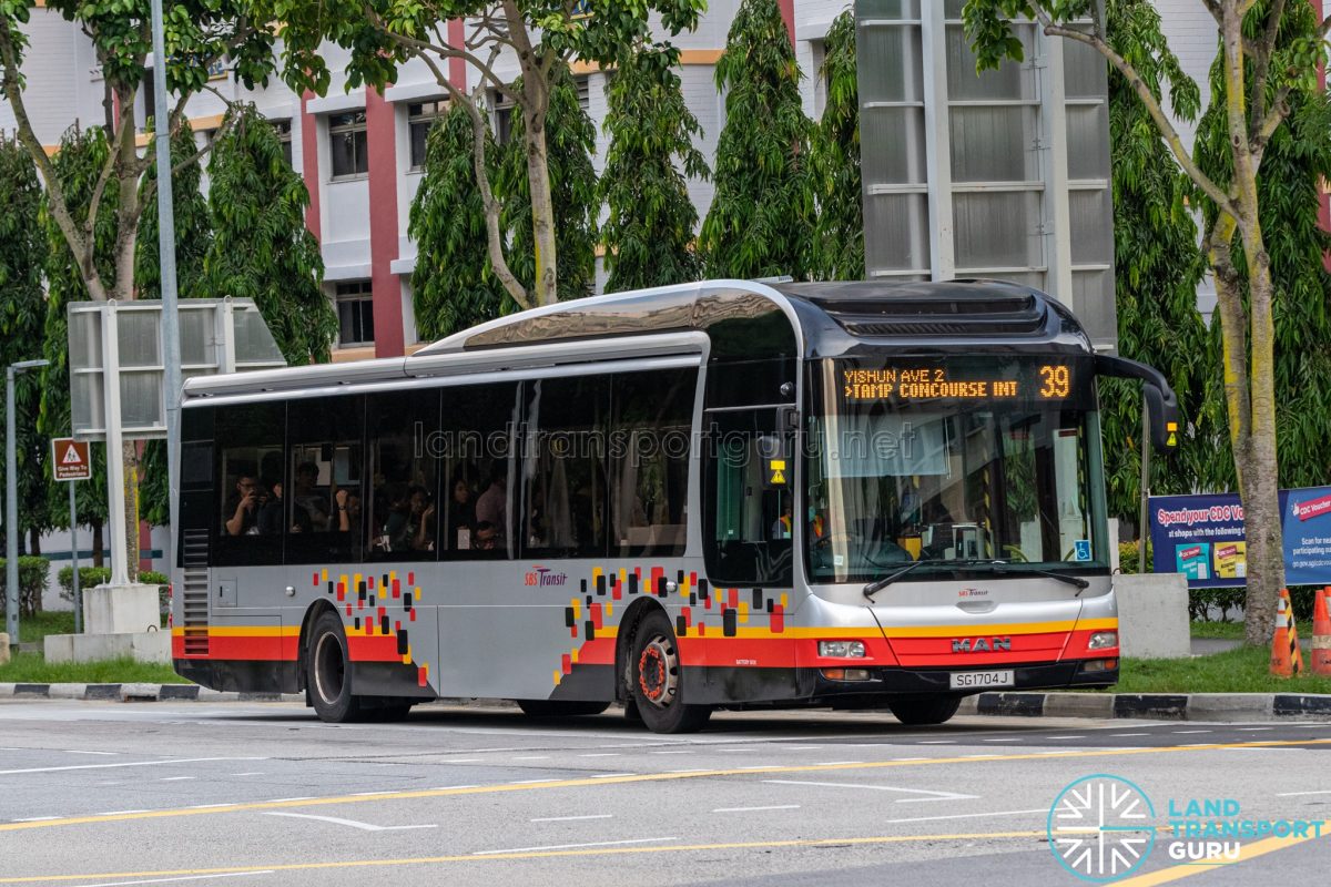 Bus 39 – SBS Transit MAN A22 (SG1704J) | Land Transport Guru