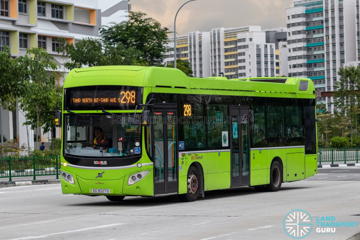 Bus 298 – SBS Transit Volvo B5LH (SG3027S) | Land Transport Guru