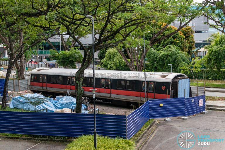 C751B MRT Train Carriage repurposed as Train Pod @ one-north | Land ...