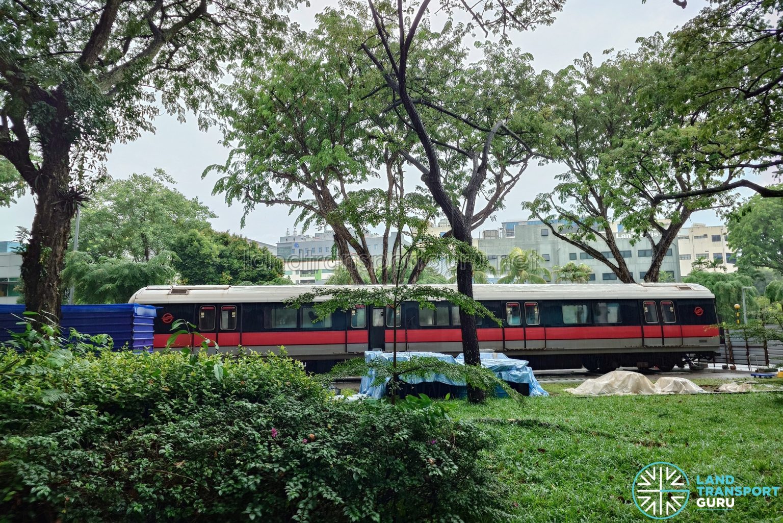 C751B MRT Train Carriage repurposed as Train Pod @ one-north | Land ...