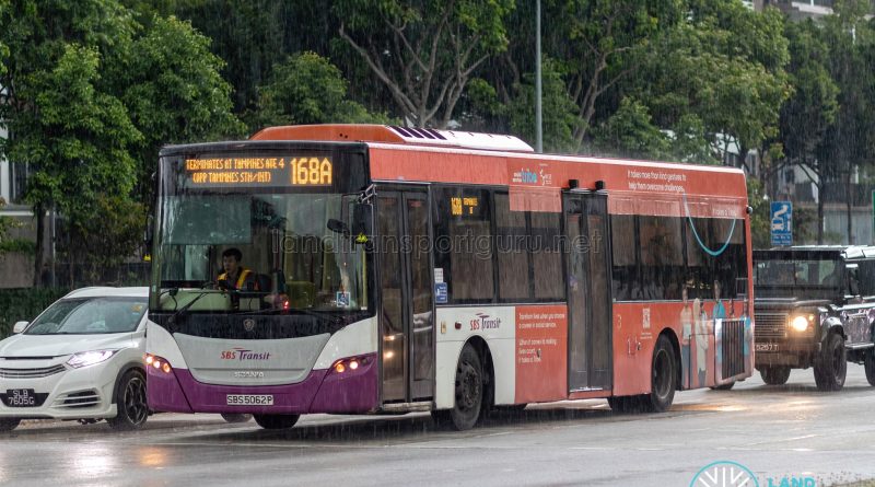 SBS Transit Bus Service 168A | Land Transport Guru