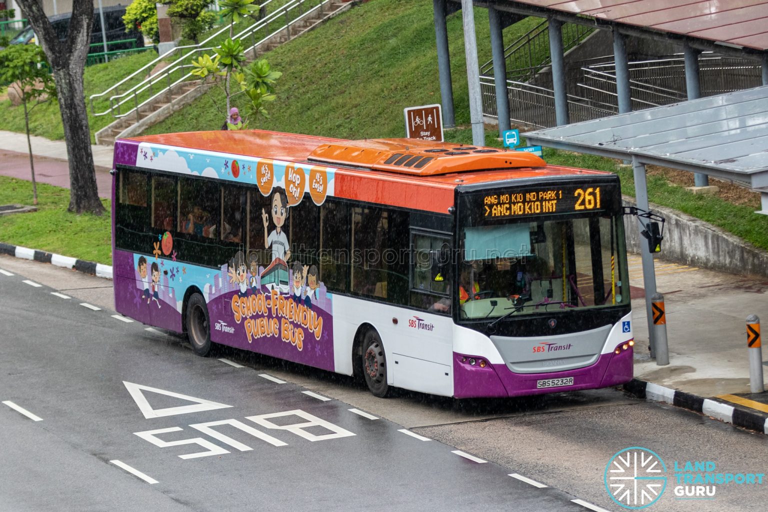 Bus 261 – SBS Transit Scania K230UB Euro V (SBS5232R) [School-Friendly ...