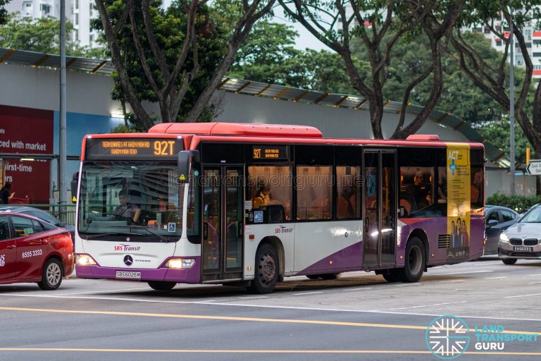 Bus 92T – SBS Transit Mercedes-Benz Citaro (SBS6026M) | Land Transport Guru