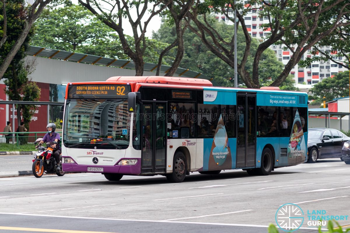Bus 92 – SBS Transit Mercedes-Benz Citaro (SBS6059T) | Land Transport Guru