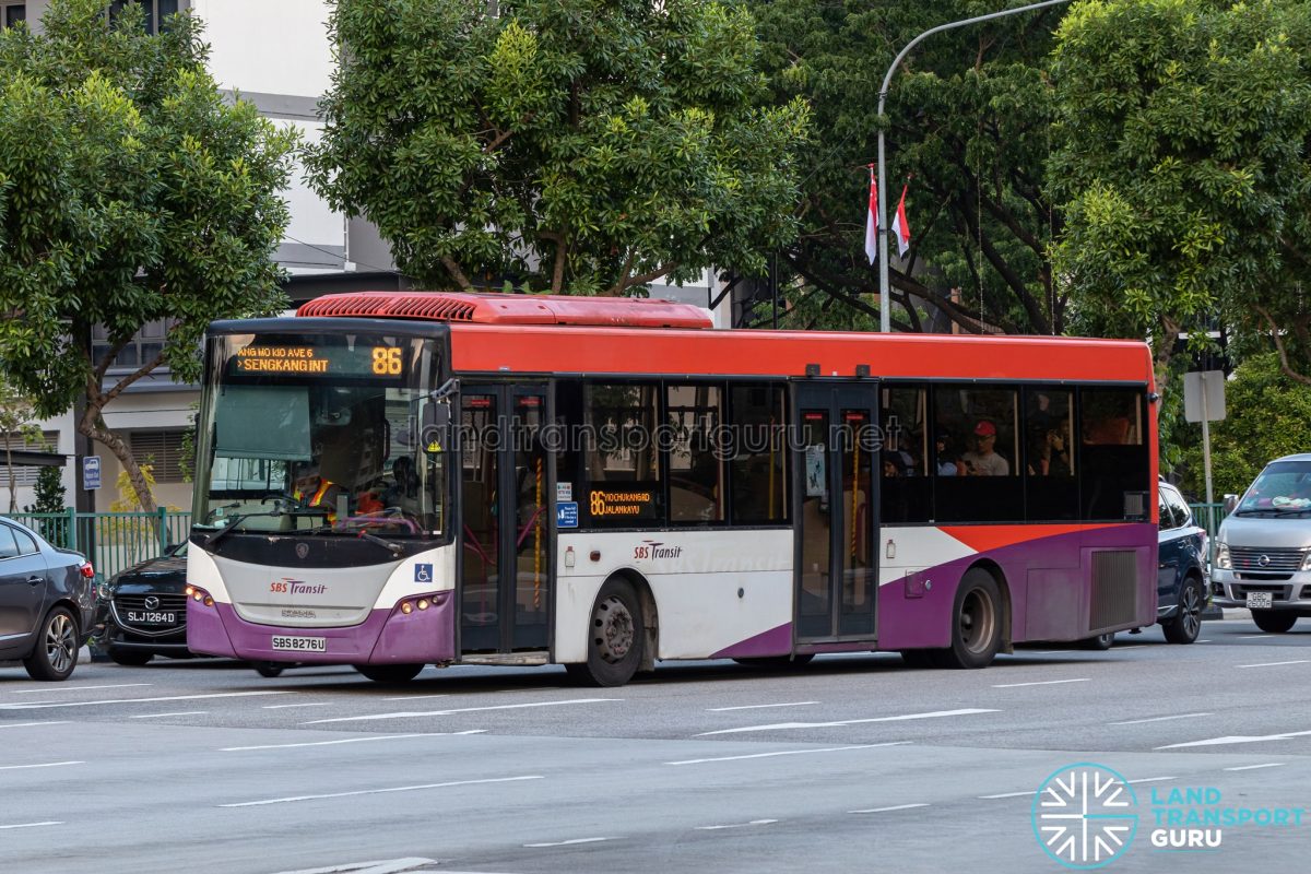 Bus 86 – SBS Transit Scania K230UB Euro IV (SBS8276U) | Land Transport Guru