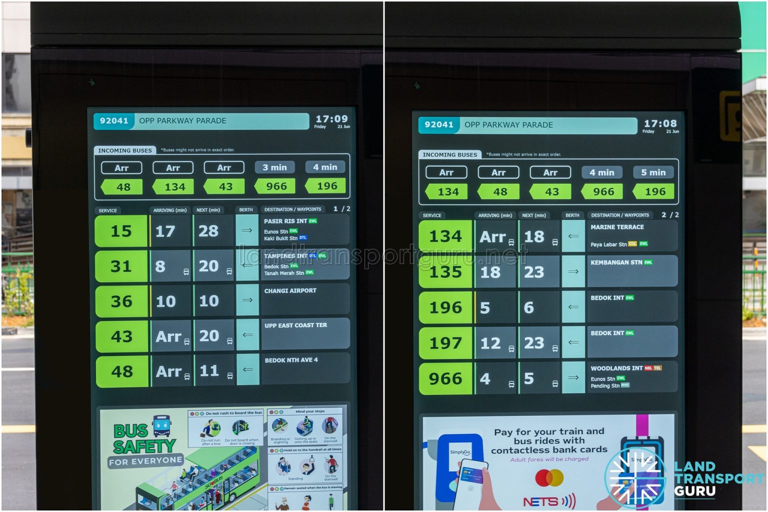 Staggered Bus Stops | Land Transport Guru