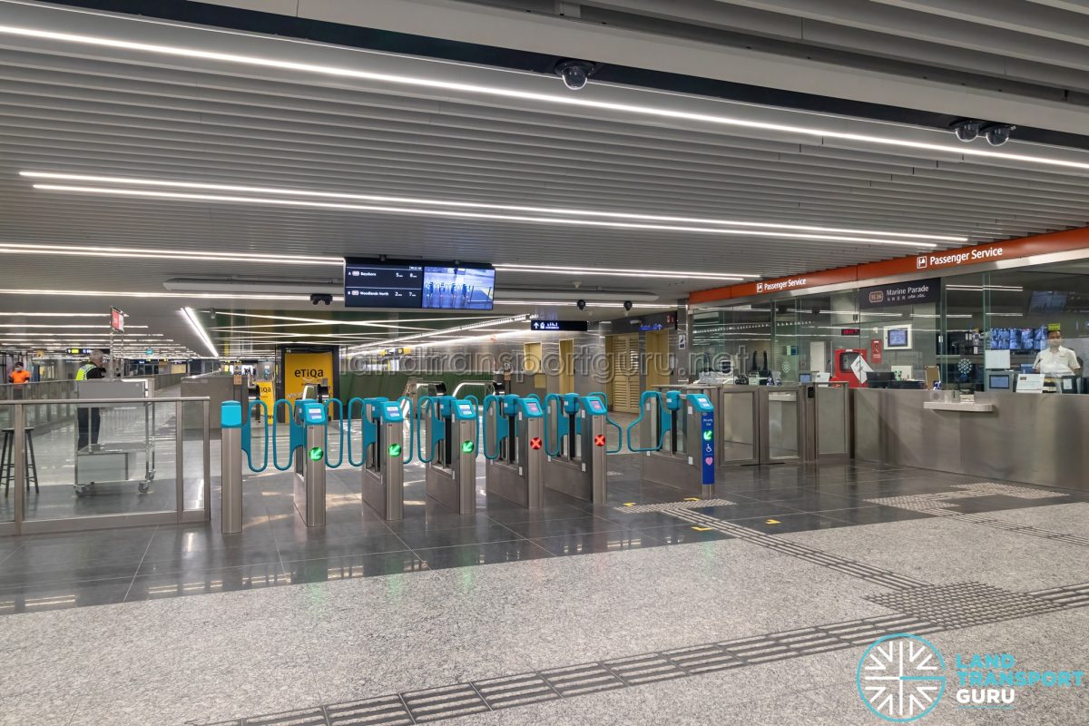 Marine Parade MRT Station – Passenger Service Centre & Faregates | Land ...
