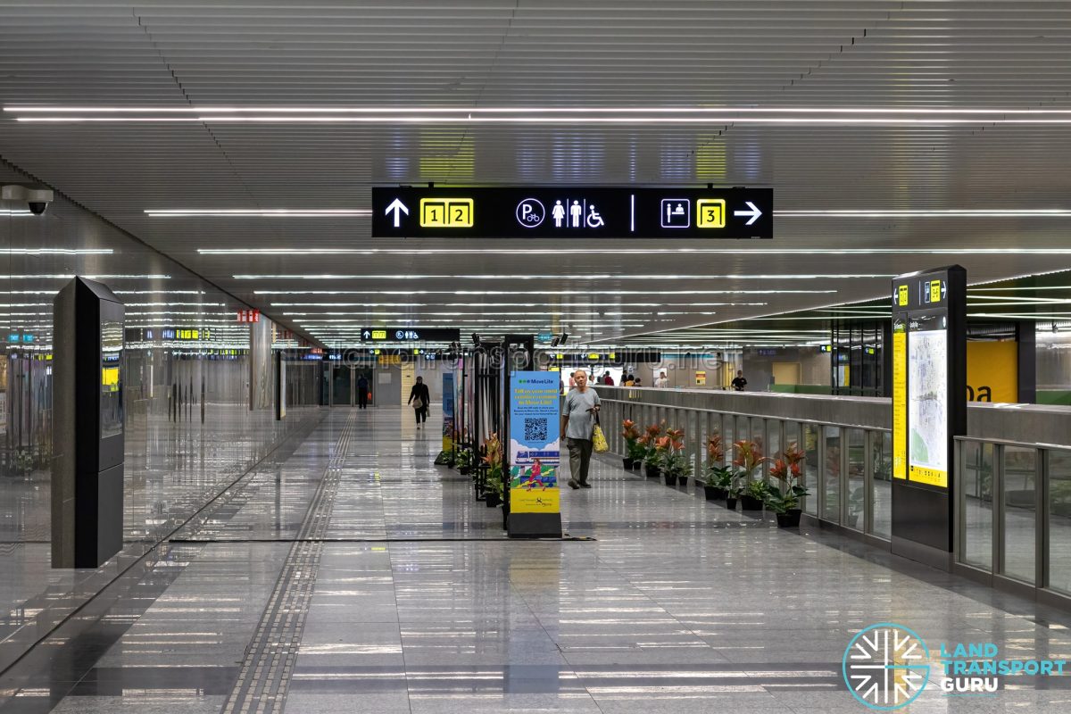 Marine Parade MRT Station – Concourse Unpaid Corridor | Land Transport Guru