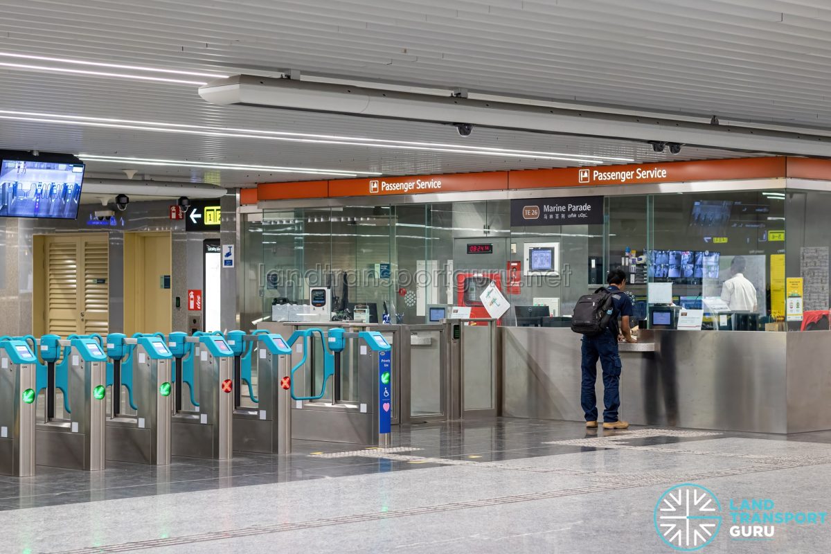 Marine Parade MRT Station – Passenger Service Centre & Faregates | Land ...
