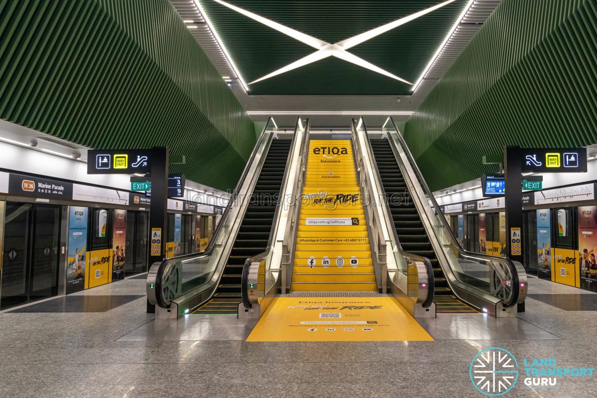 Marine Parade MRT Station – Escalators & Stairs to Concourse | Land ...