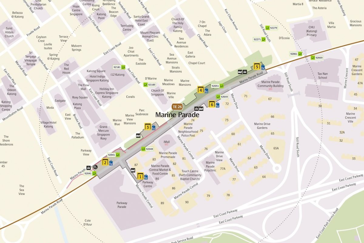 Marine Parade MRT map Jun24 | Land Transport Guru