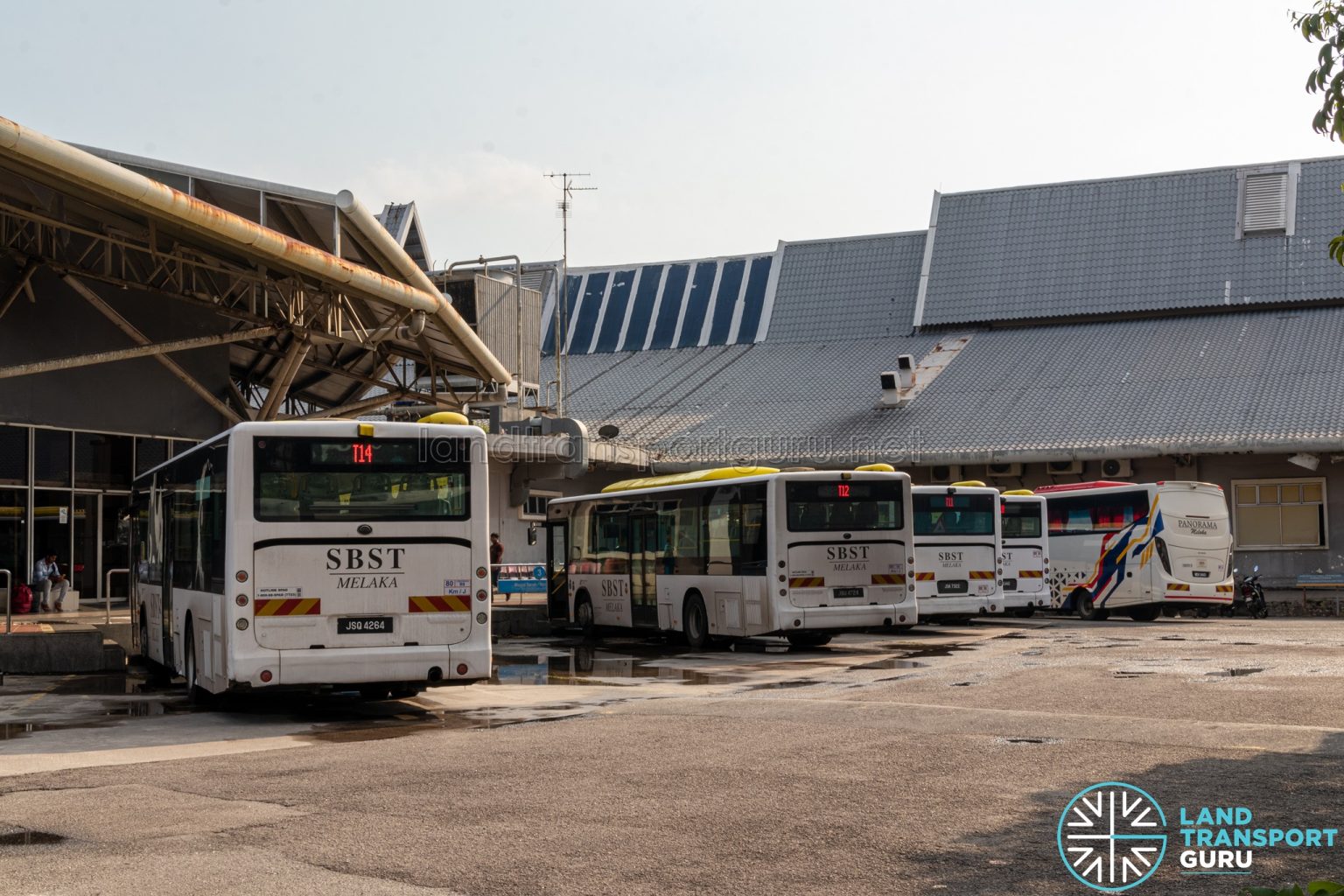 SBST Melaka buses at Melaka Sentral Terminal | Land Transport Guru