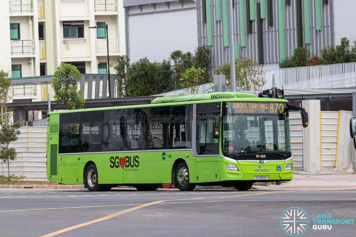 Bus 870 – Tower Transit MAN A22 Euro 6 (SG1809R) | Land Transport Guru