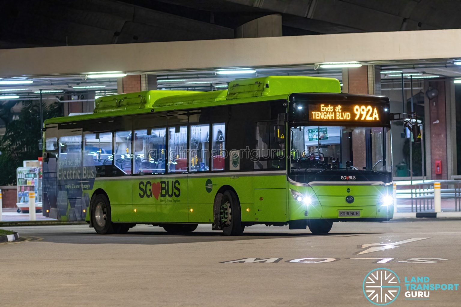 Bus 992A – Tower Transit Yutong E12 (SG3090H) | Land Transport Guru