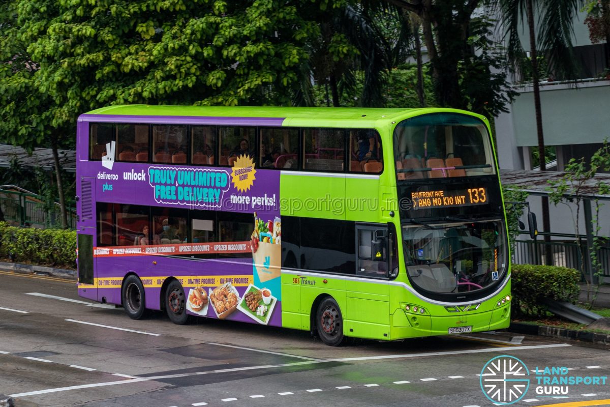Bus 133 – SBS Transit Volvo B9TL Wright (SG5307X) | Land Transport Guru