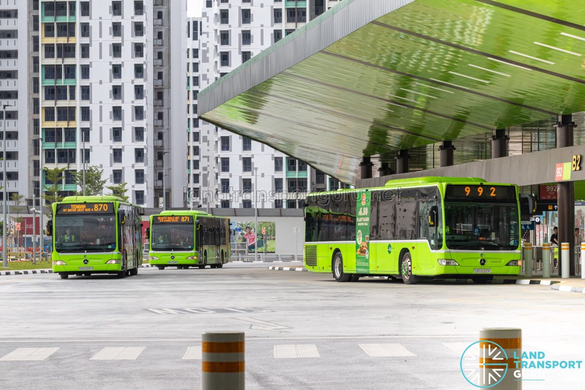 Tengah Bus Interchange – Services 870, 871 & 992 | Land Transport Guru