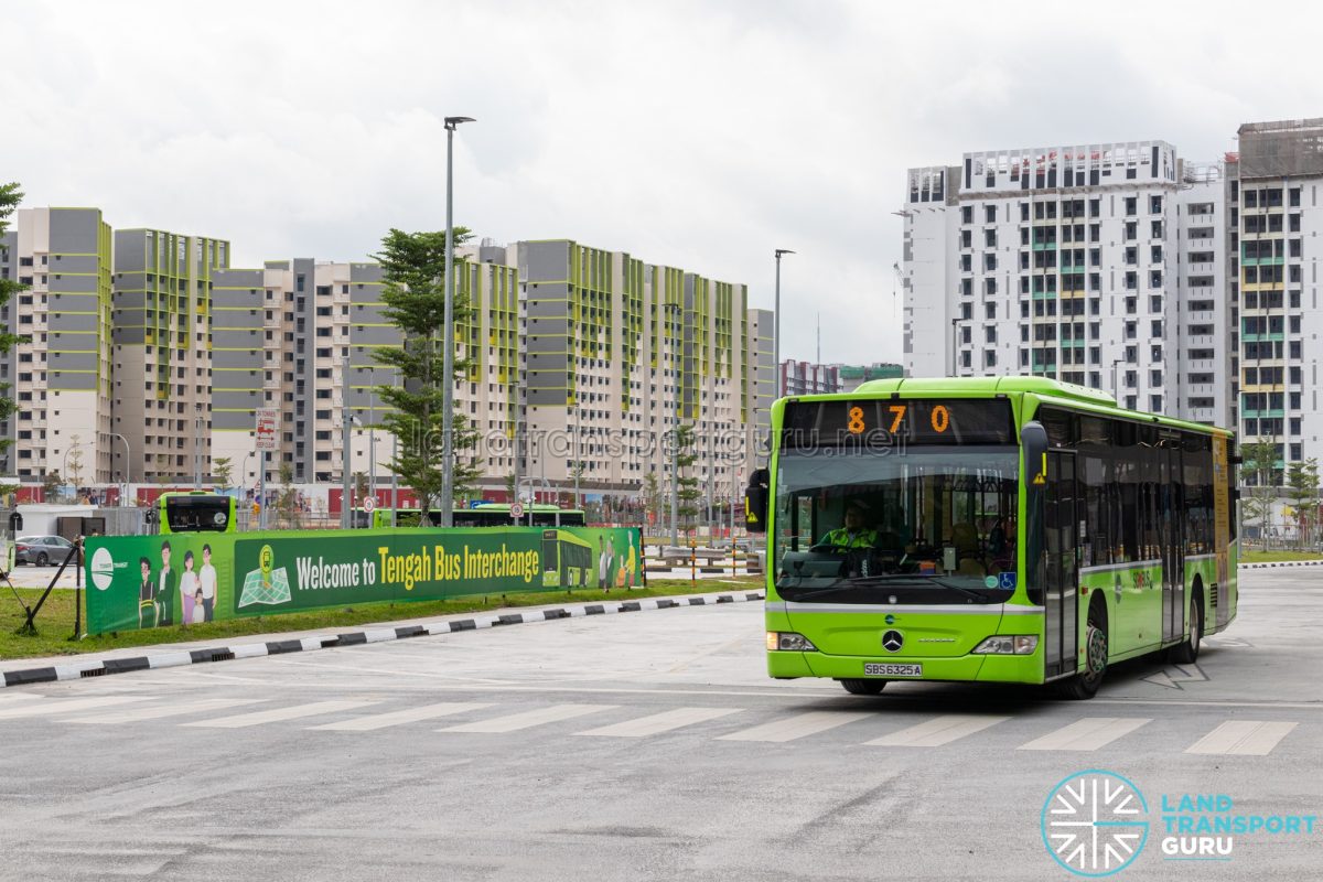 Tengah Bus Interchange – Bus Service 870 | Land Transport Guru