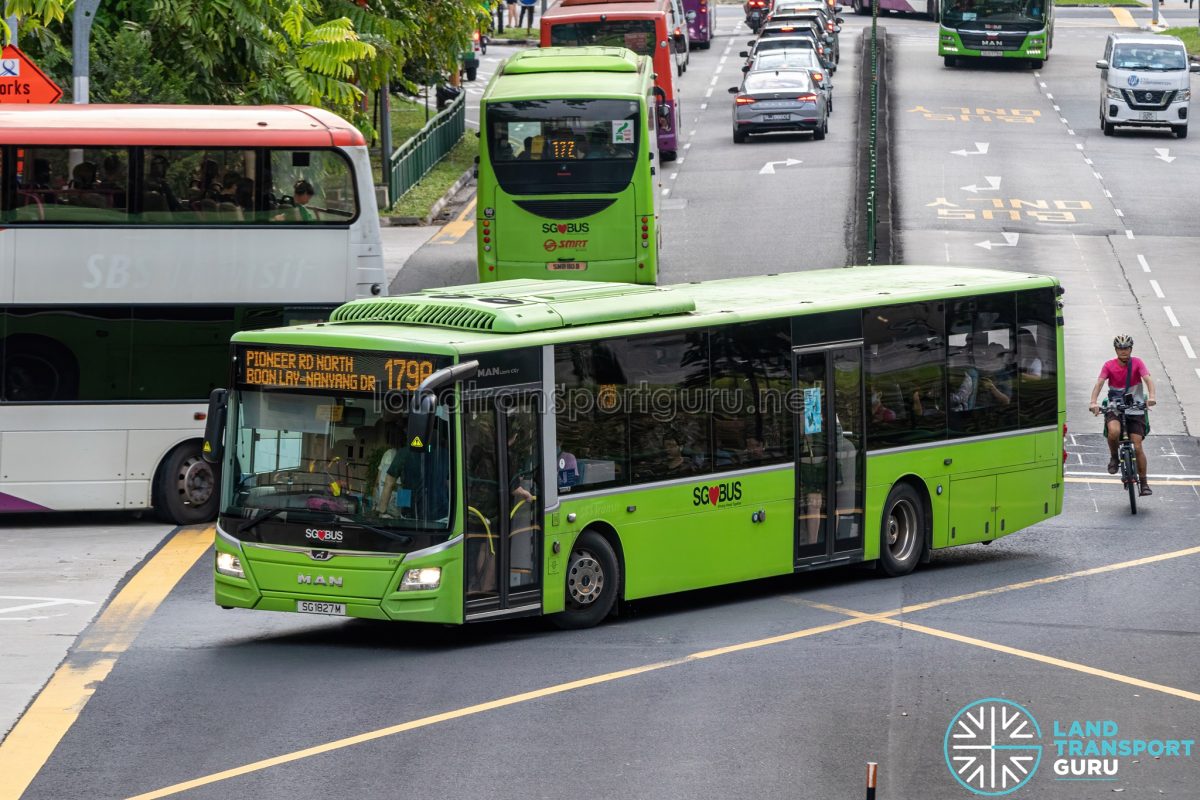 Bus 179A – SBS Transit MAN A22 Euro 6 (SG1827M) | Land Transport Guru