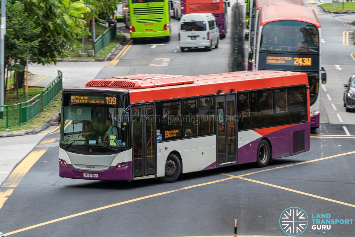 Bus 199 – SBS Transit Scania K230UB Euro IV (SBS8454Y) | Land Transport ...