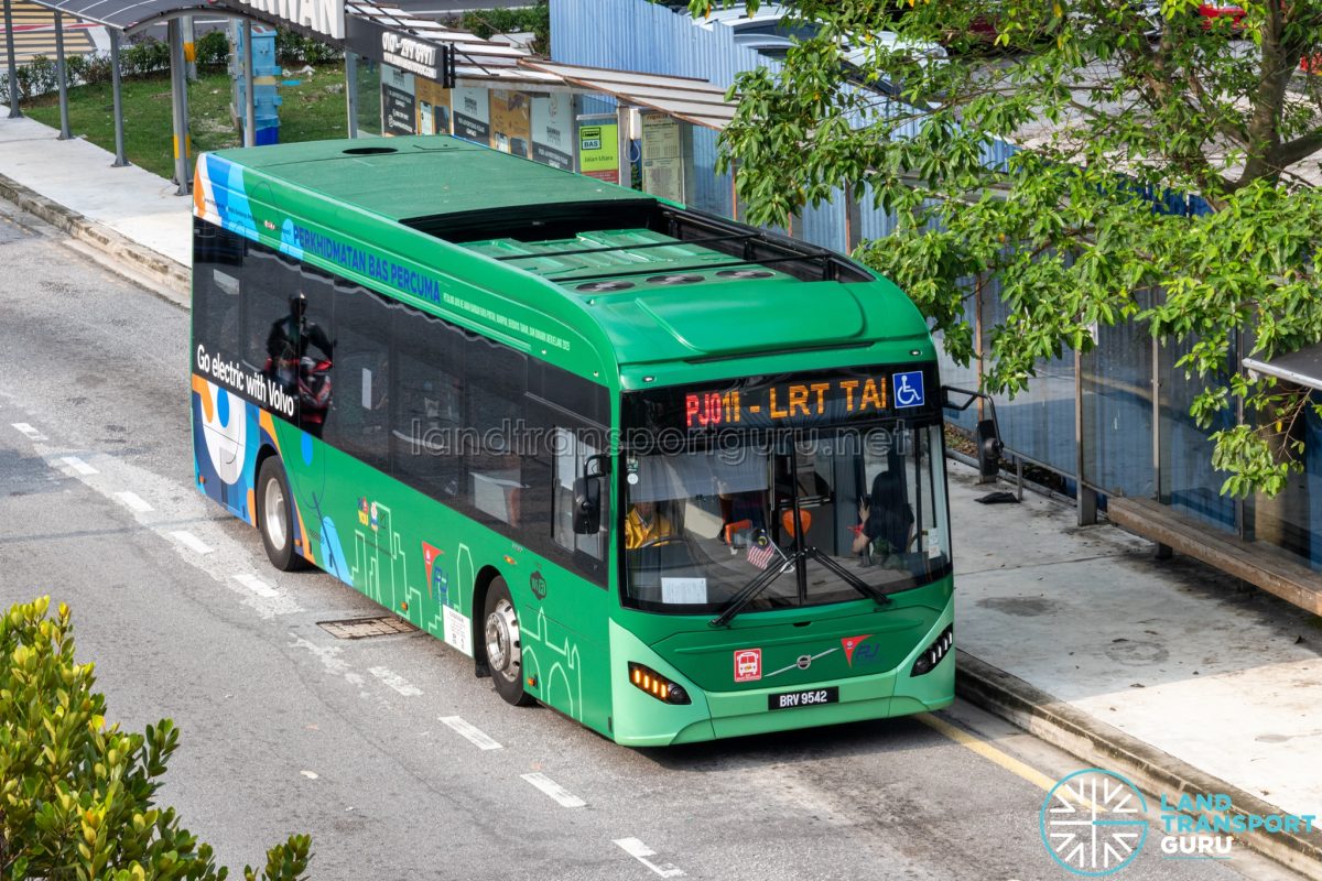 Volvo BZL Gemilang (BRV9542) – PJ City Bus PJ01 | Land Transport Guru