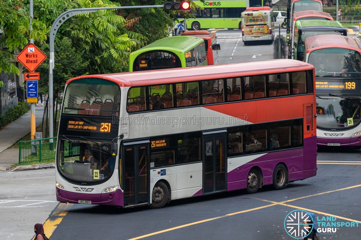 Bus 251 – SBS Transit Volvo B9TL Wright (SBS3181S) | Land Transport Guru