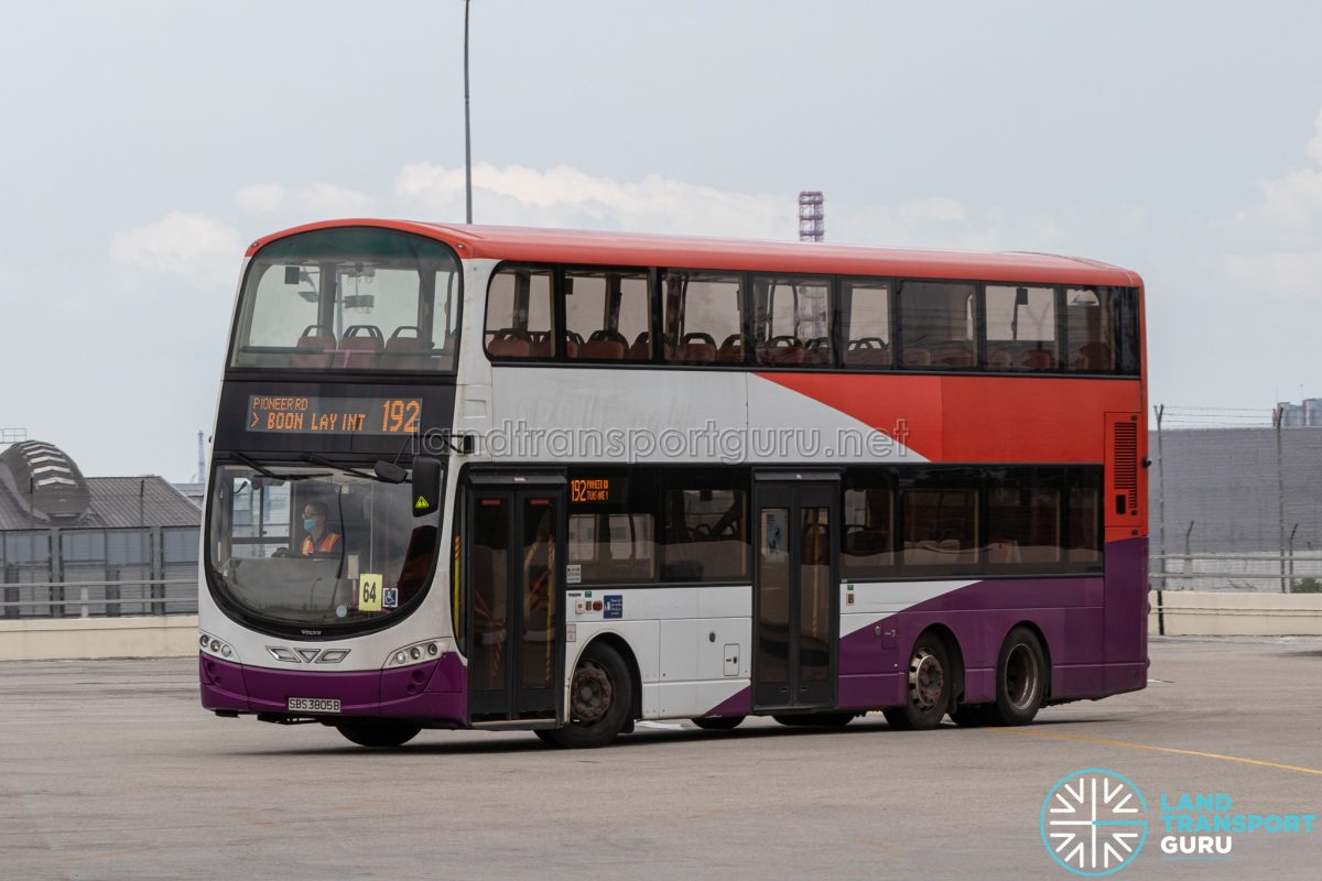 Bus 192 – SBS Transit Volvo B9TL Wright (SBS3805B) | Land Transport Guru