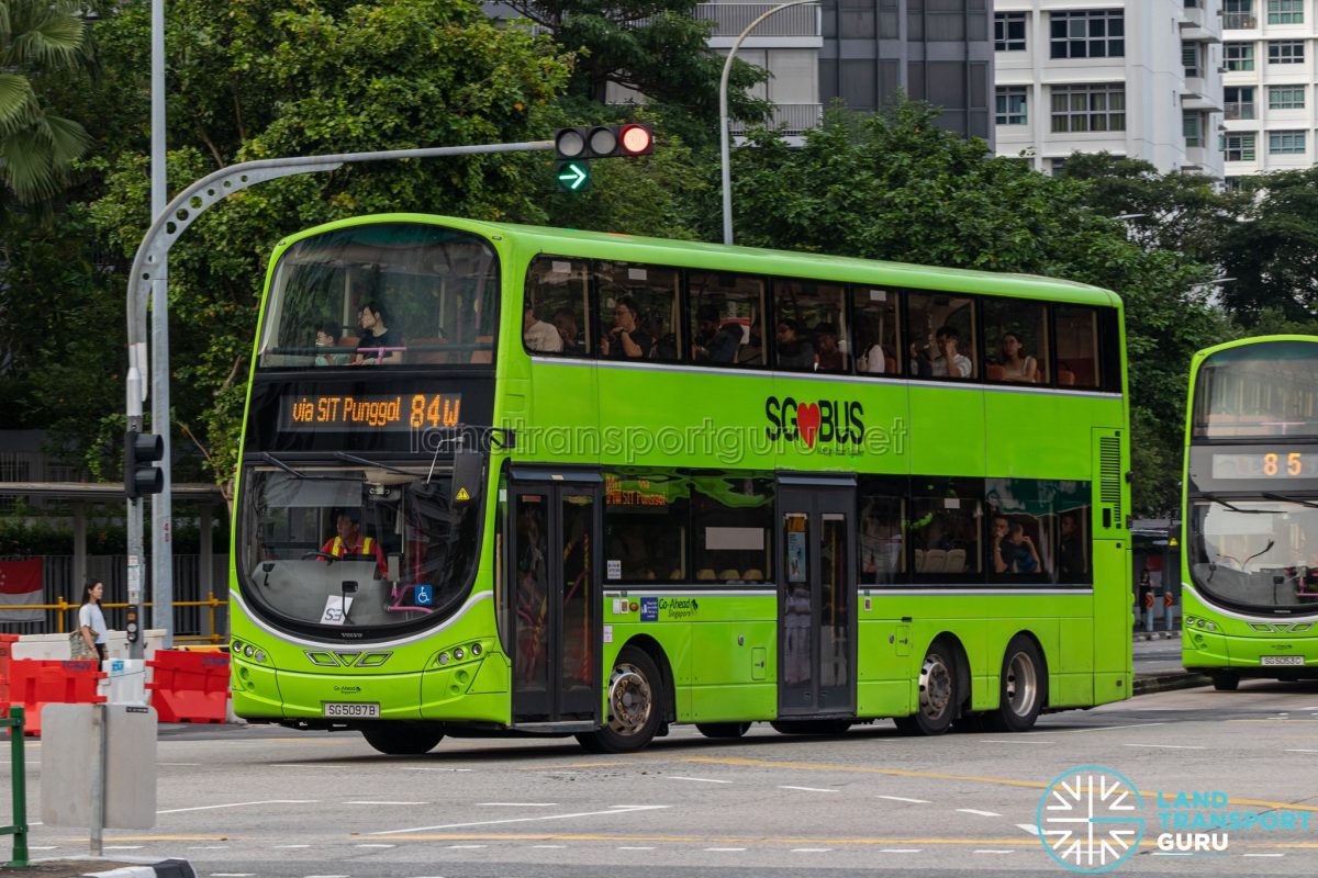 Bus 84W – Go-Ahead Singapore Volvo B9TL Wright (SG5097B) | Land ...
