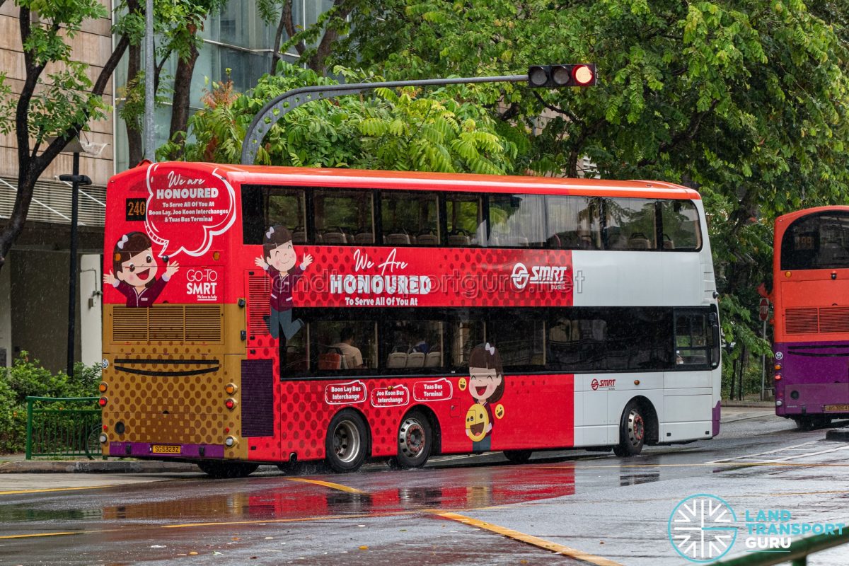 Bus 240 – SMRT Volvo B9TL Wright (SG5323Z) | SMRT Jurong West Package ...