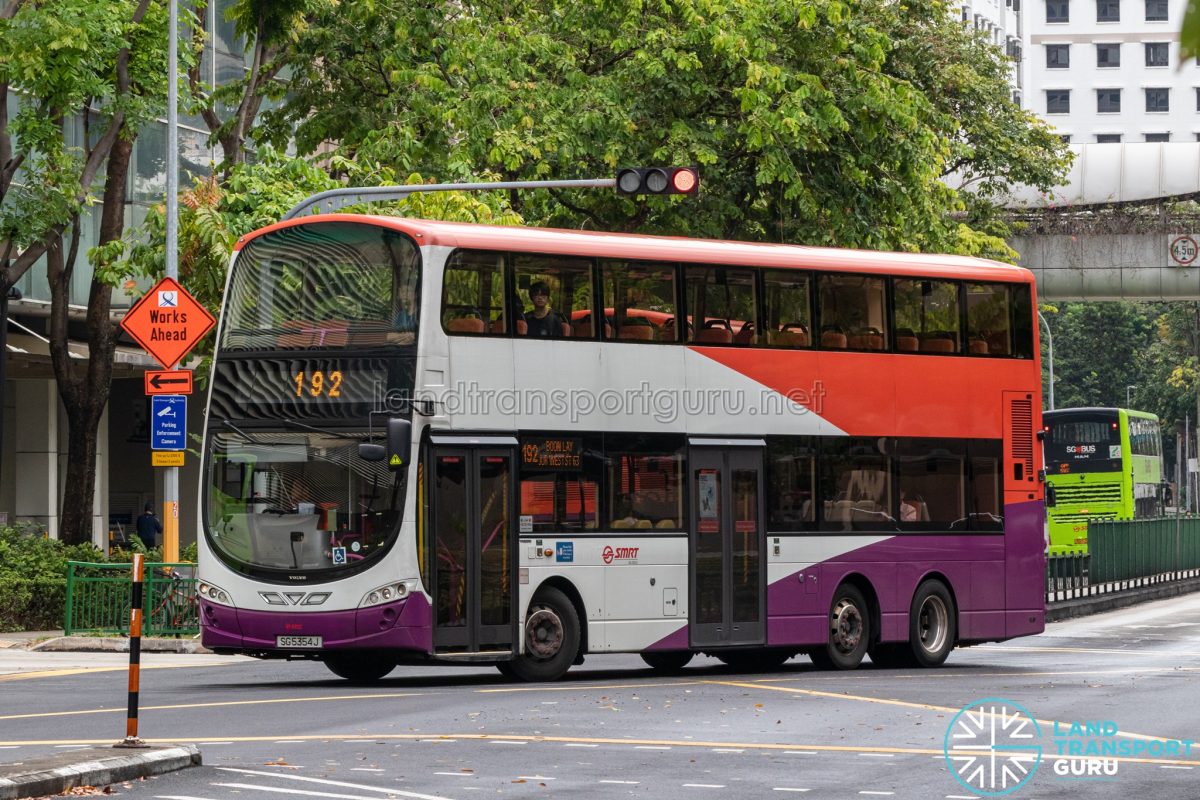 Bus 192 – SMRT Buses Volvo B9TL Wright (SG5354J) | Land Transport Guru