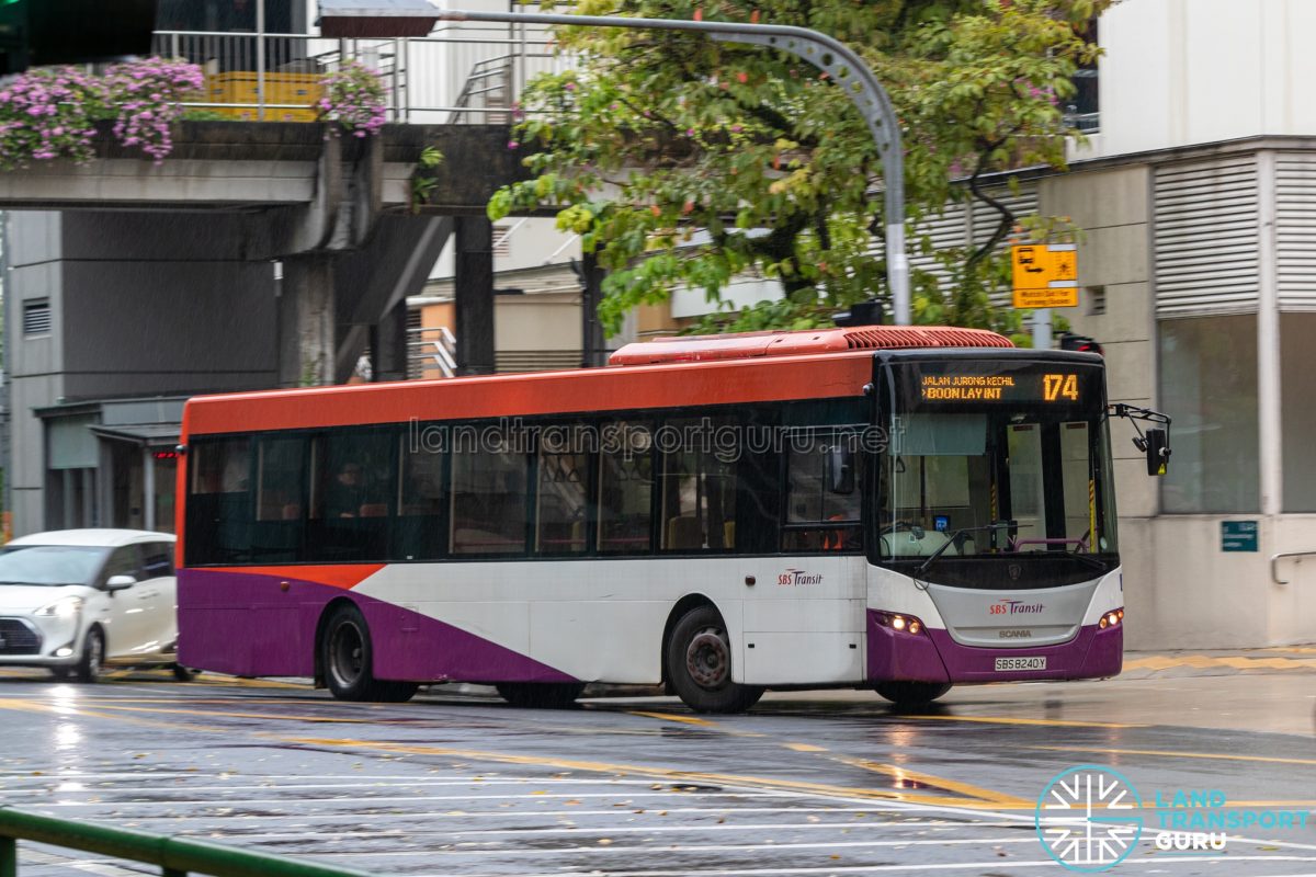 Bus 174 – SBS Transit Scania K230UB Euro IV (SBS8240Y) | Land Transport ...