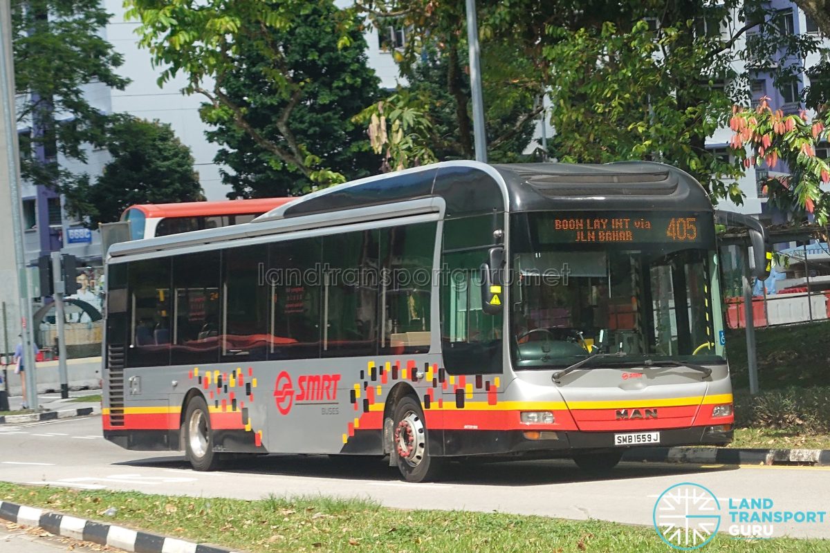 Bus 405 – SMRT Buses MAN A22 (SMB1559J) | Land Transport Guru