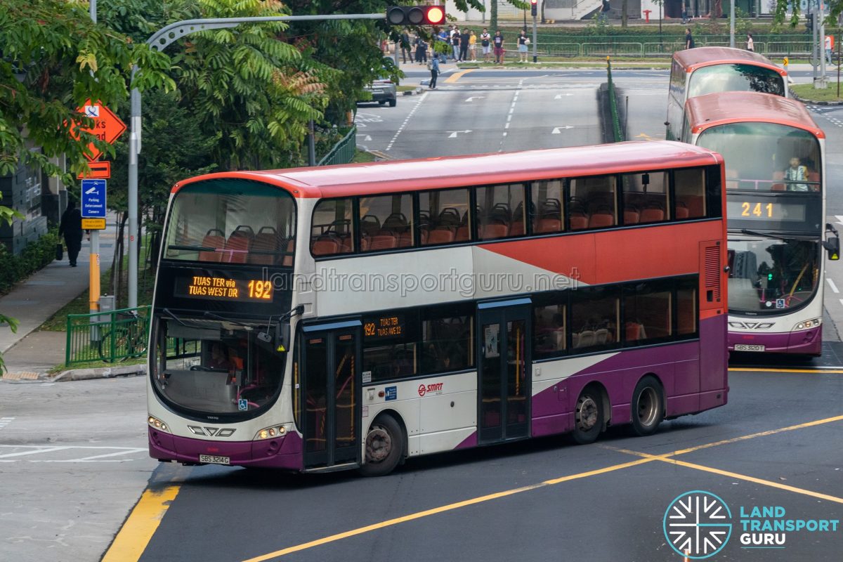 Bus 192 – SMRT Buses Volvo B9TL Wright (SBS3214G) | Land Transport Guru
