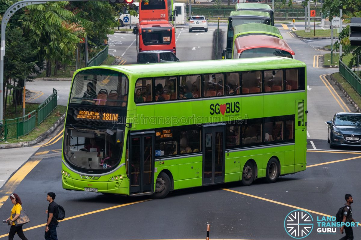 Bus 181M – SMRT Buses Volvo B9TL Wright (SG5476R) | Land Transport Guru