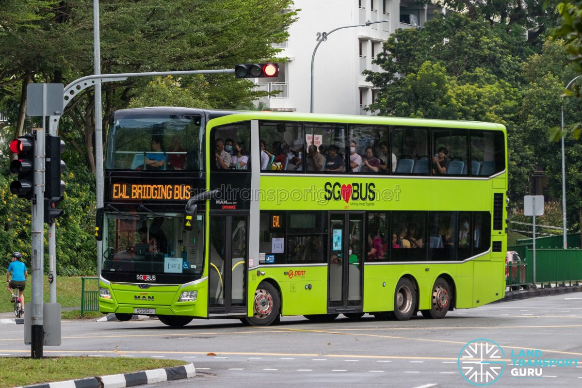 EWL Bridging Bus – SMRT Buses MAN A95 Euro 6 (SG6112J) | Land Transport ...