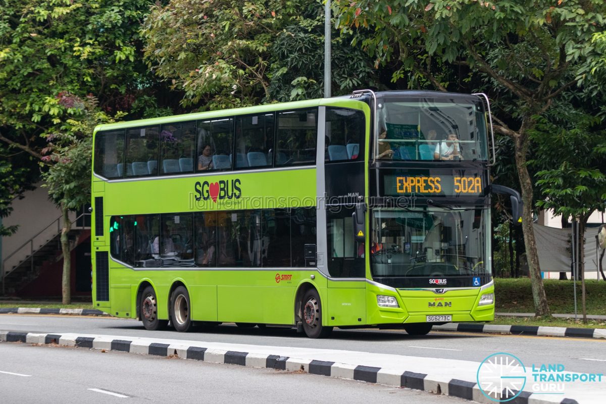 Express 502A – SMRT Buses MAN A95 Euro 6 (SG6273C) | Land Transport Guru